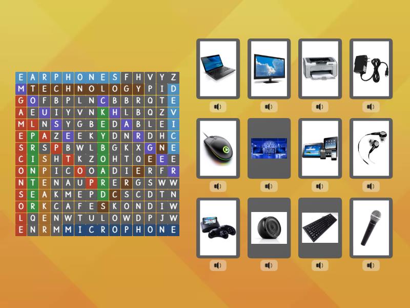 Grade 4 Unit 8 Technology - Sopa de letras