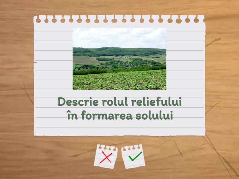 Solul. Factorii de formare a solului - Flash cards