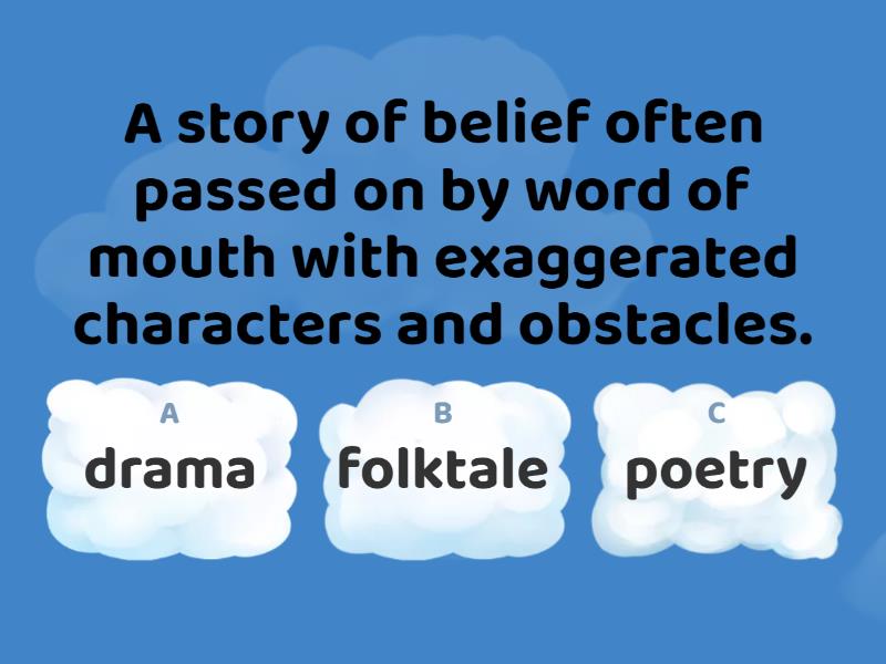 Literary genres - Quiz