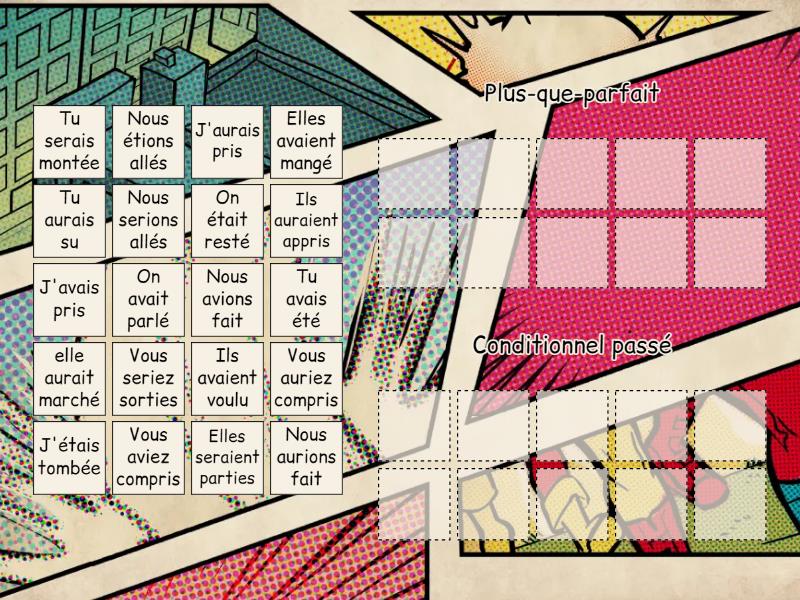 Plus-que-parfait vs. Conditionnel passé - Posortuj