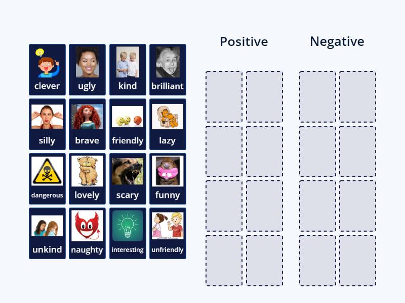 Adjectives (classify) - Group sort