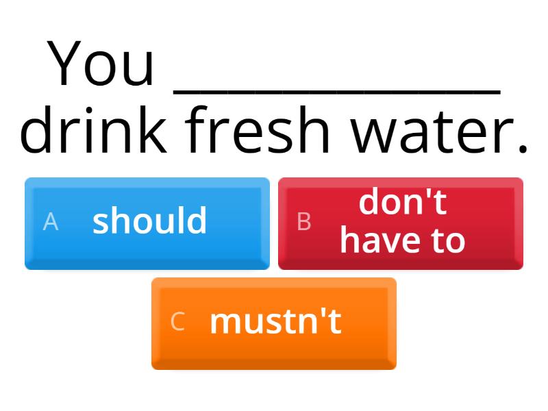 Modals Giving Advice Quiz