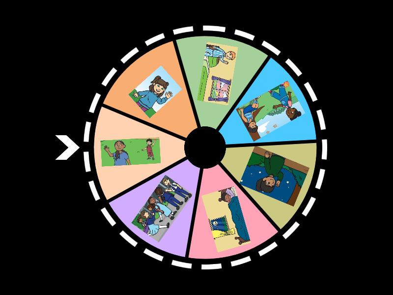 Greetings' Wheel - Spin the wheel