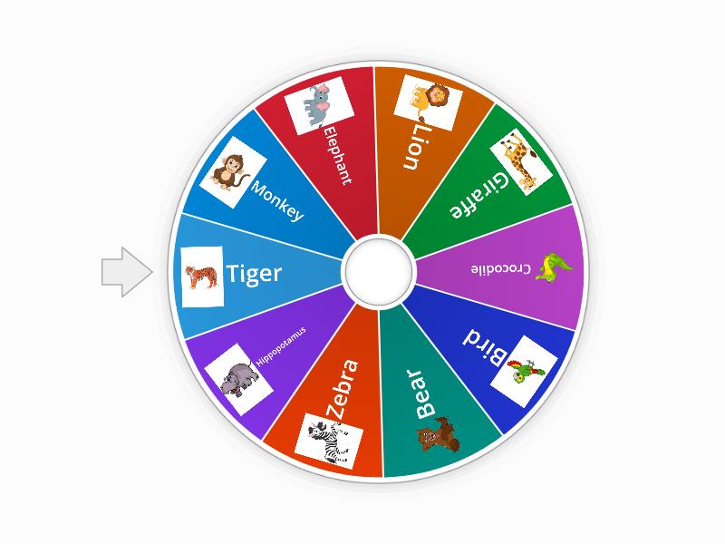 WILD ANIMALS - Spin the wheel