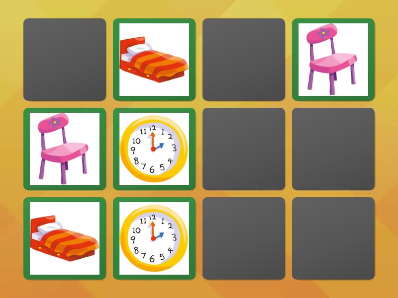 My bedroom - Matching pairs