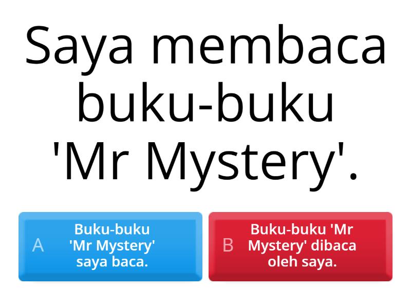 CEKAP 6B Unit 5 Pel 4 - Ayat Pasif - Quiz