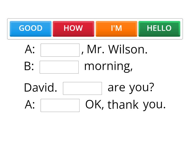 VERB TO BE - CONVERSATIONS - Complete the sentence