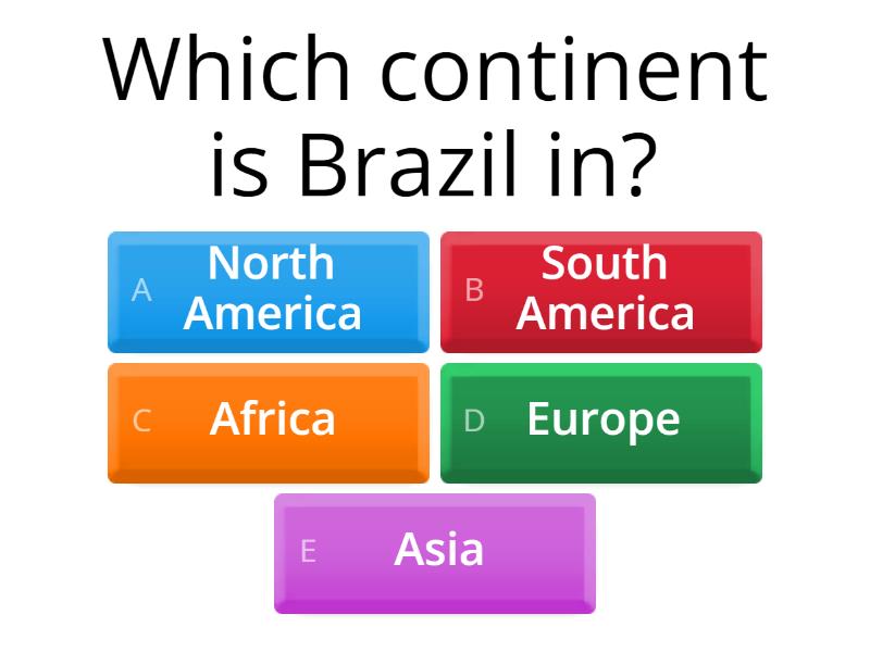 Continents - Quiz