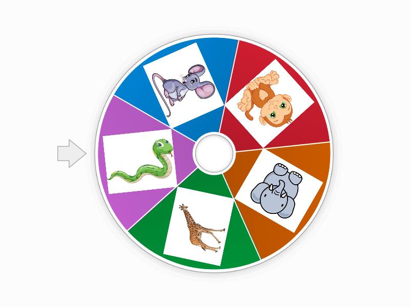 Wild animals - Spin the wheel