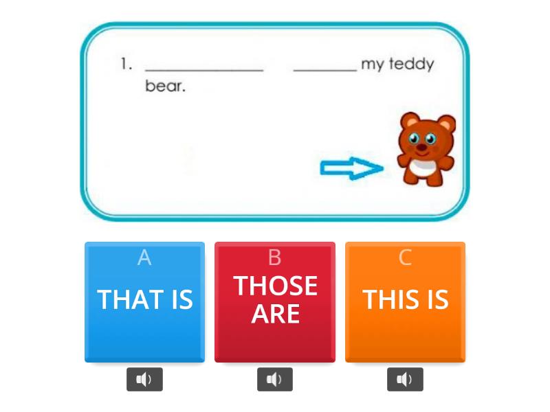 DEMONSTRATIVE ADJECTIVES - Quiz