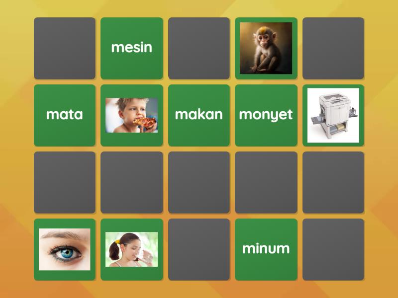 Mengenal Huruf Mm Matching Pairs