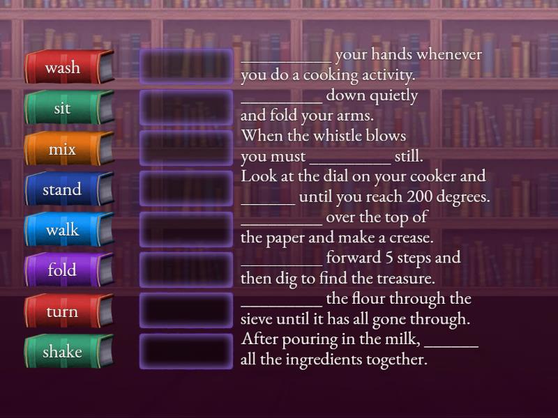 Imperative Verbs Match Up