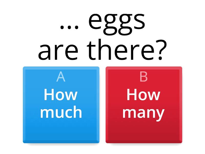 Unit 17 How much / How many? - Quiz