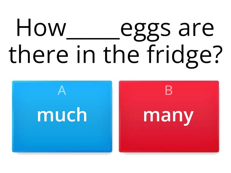 How much/How many - Quiz