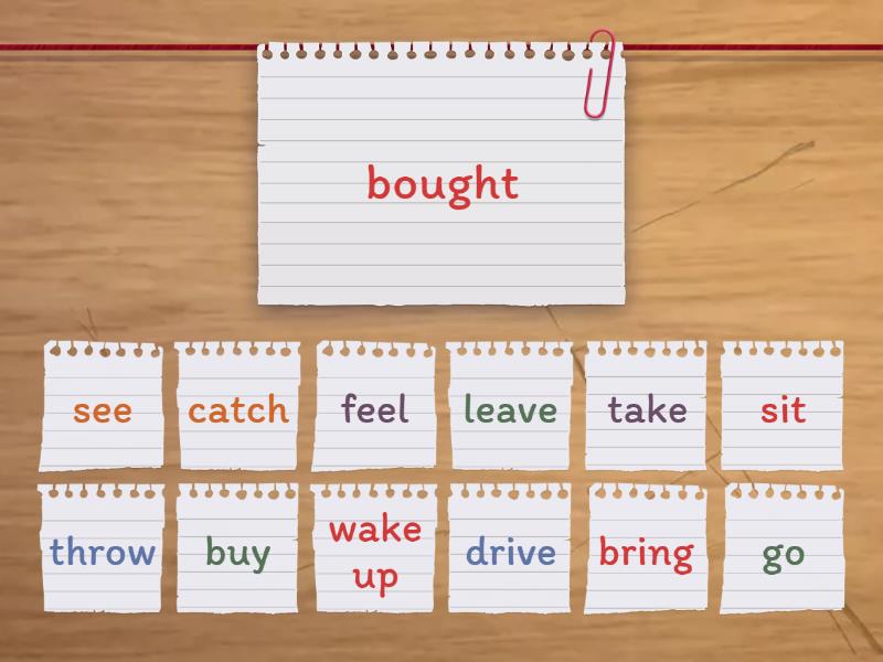 RoadMap A2. 6B Irregular Verbs - Cada oveja con su pareja