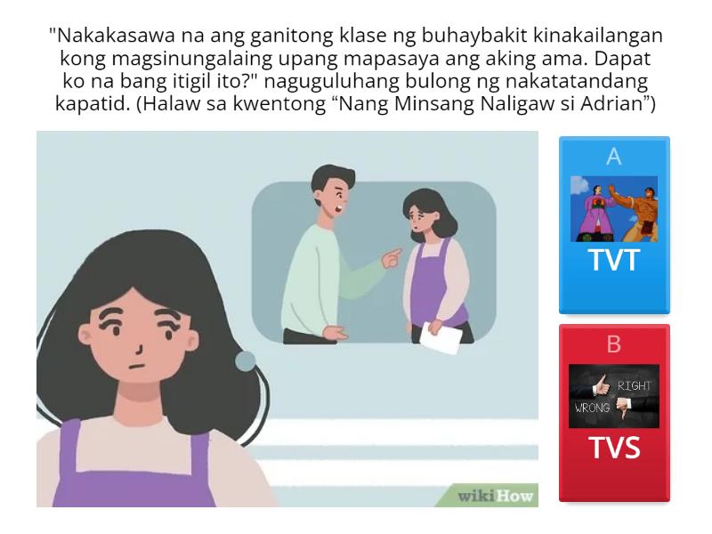 TUNGGALIANG TAO VS. TAO O TAO VS. SARILI - Cuestionario TUNGGALIANG TAO VS. TAO O TAO VS. SARILI - Cuestionario
