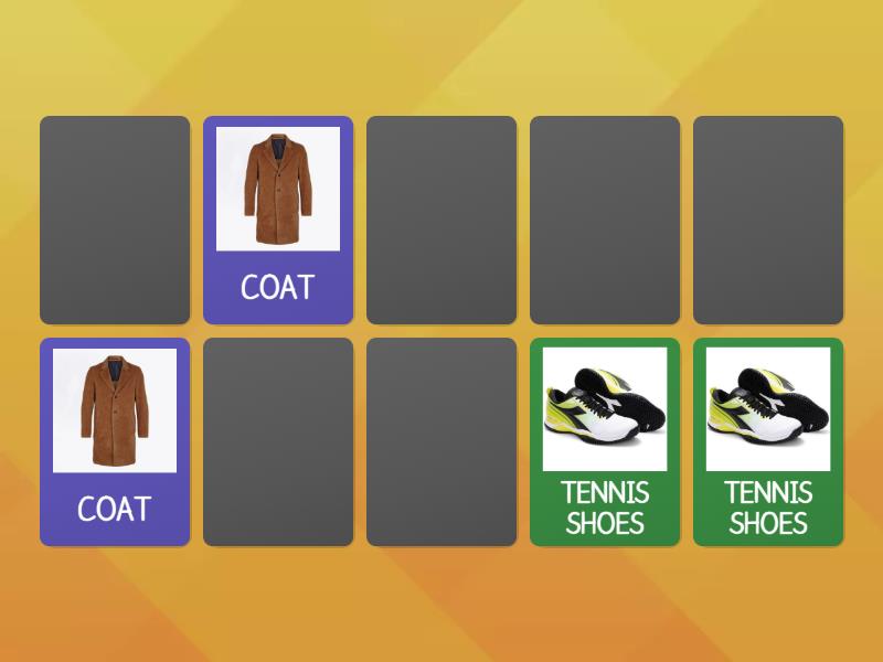 Memory game above level - Matching pairs