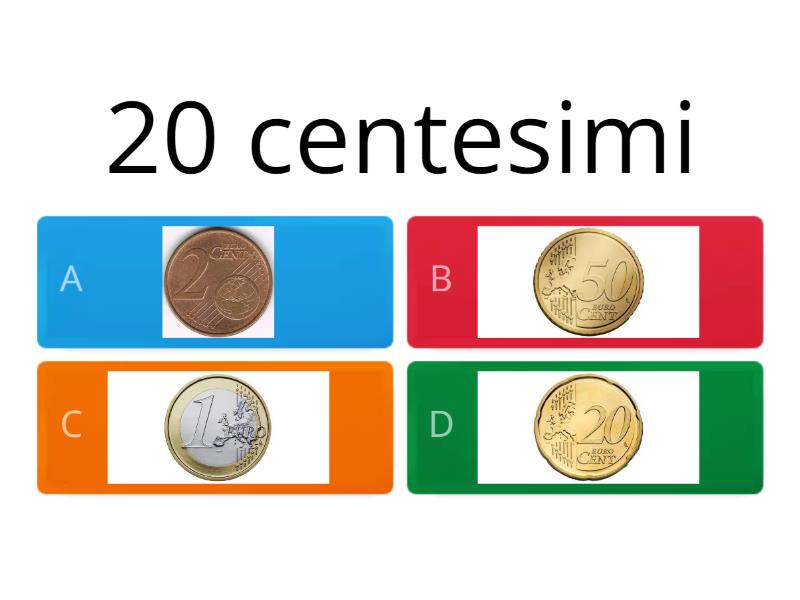 L euro monete E Banconote Cuestionario
