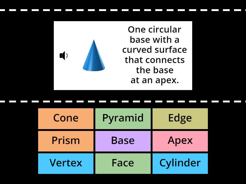 3D Shapes Vocabulary - Find the match