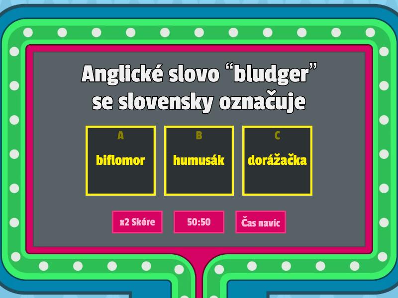 Harry Potter - kvíz - Gameshow quiz