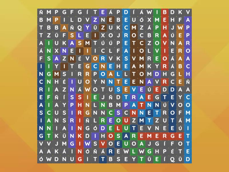 Warm up - Vocabulary (1-27) - Wordsearch