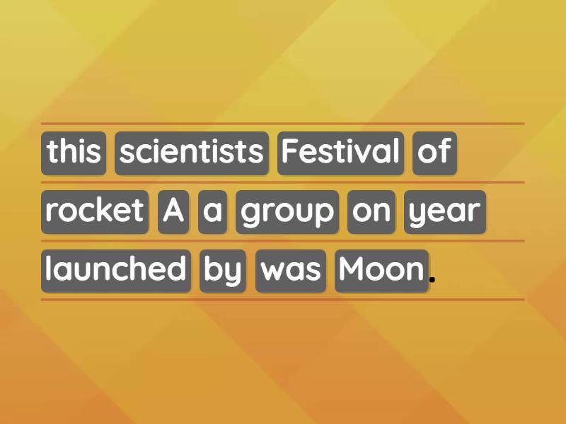 THC09 unit 4- unit 6 grammar - Unjumble