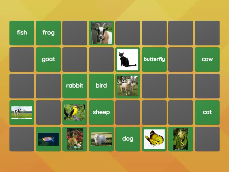 Animals Memory Games - Matching pairs