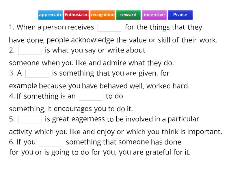 BR B2 2.1 WWW. Motivation at work - Complete the sentence