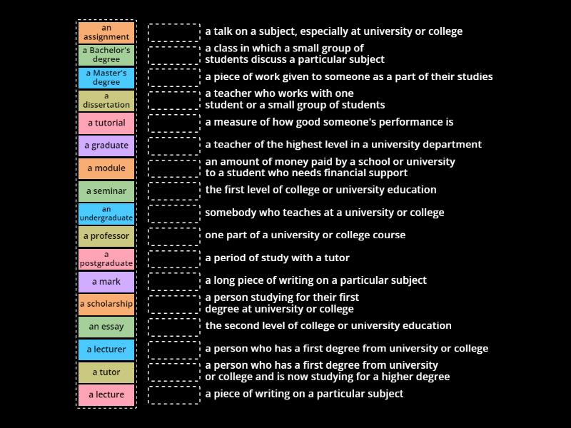 Education - Match up