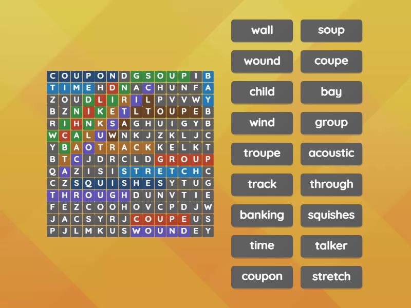S3 L13 Word Search - Wordsearch