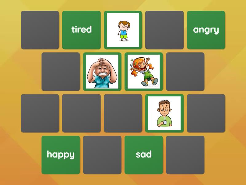feelings and emotions - Matching pairs