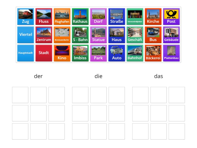 die Stadt - Group sort