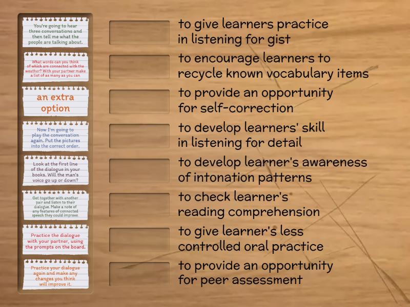 TKT (module 2) - Match up