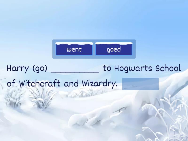 past simple: harry potter - Complete the sentence