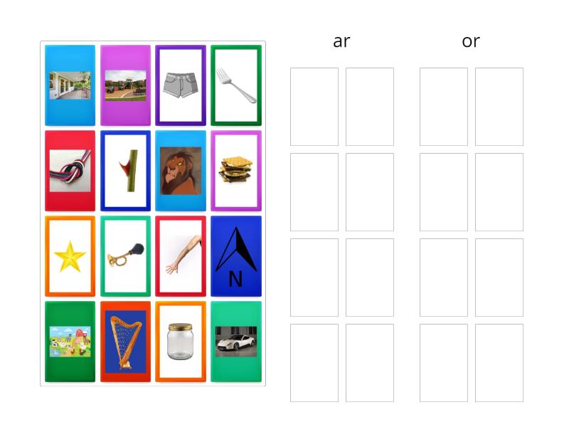 ar vs. or - Group sort