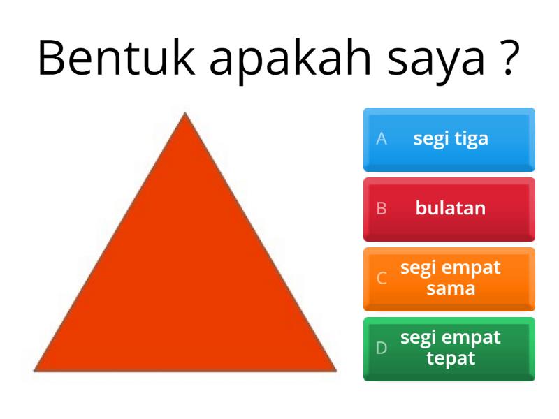 Bentuk 3D & 2D - Quiz