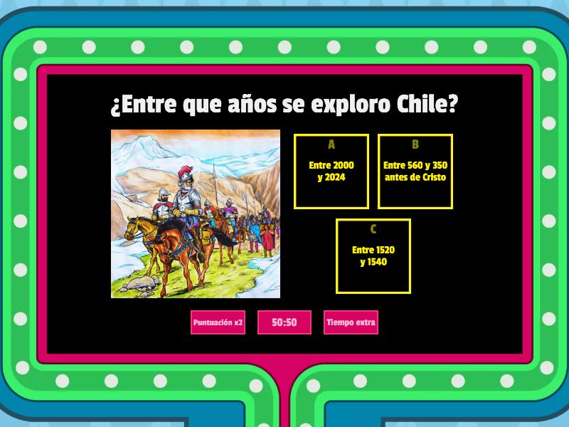 Exploradores en Chile - Gameshow quiz