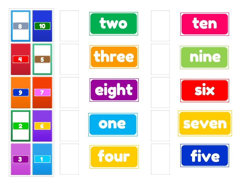 Numbers 0-10 - Match up