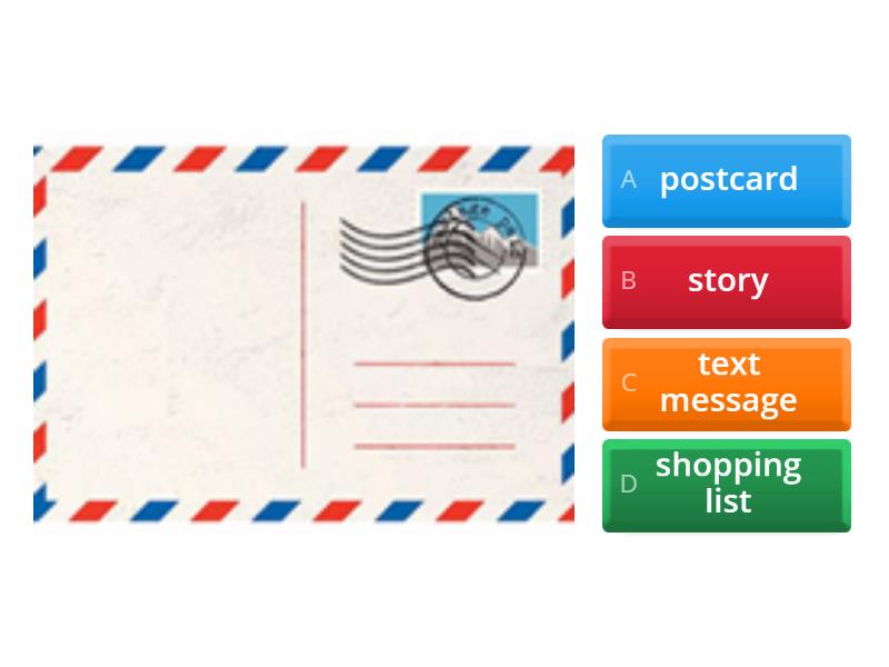 ESOL E1 Text types - Quiz