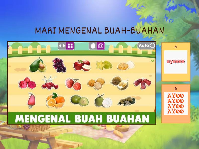 Mengenal Buah-Buahan untuk PAUD - Quiz