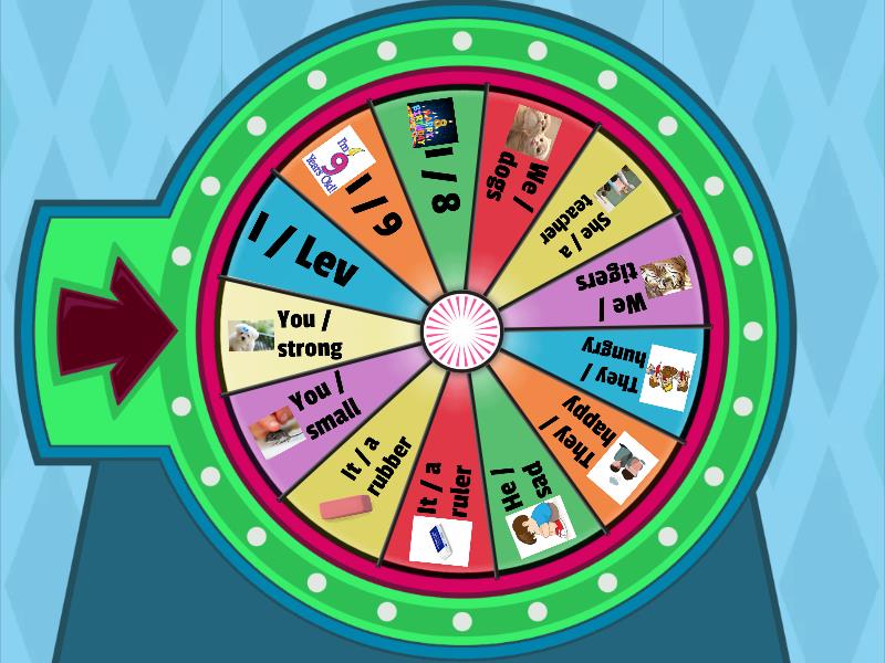 Verb to be_positive or negative - Spin the wheel