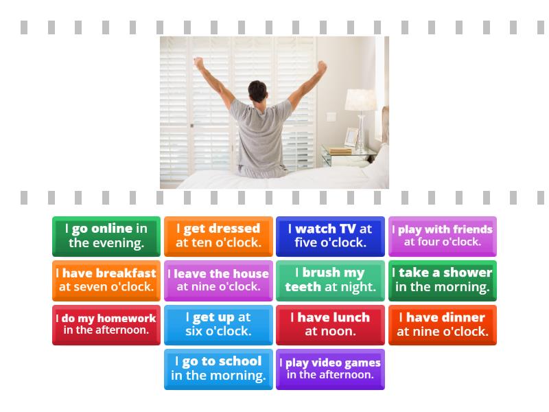 Daily routine - Find the match