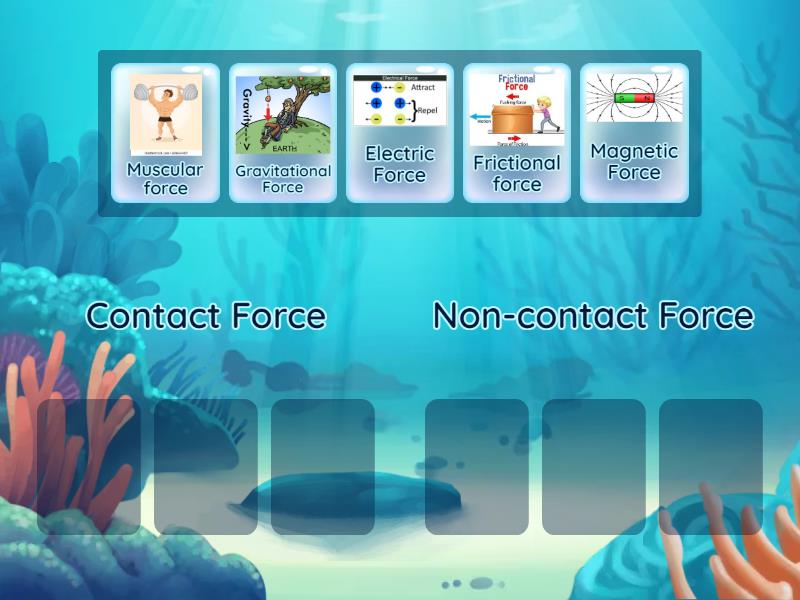 Science- Contact and Non-contact Forces - Group sort