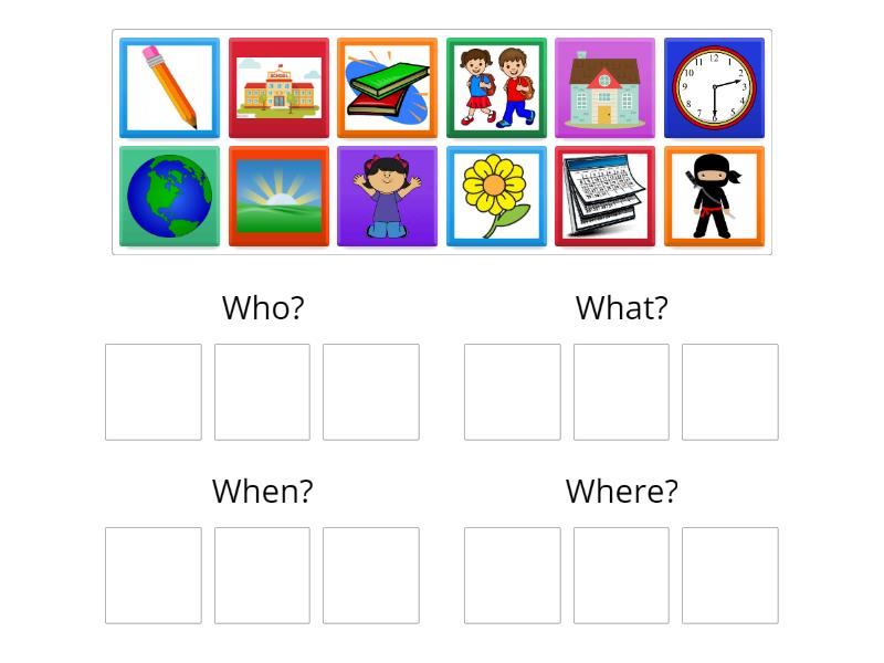 Question Words sort - Group sort