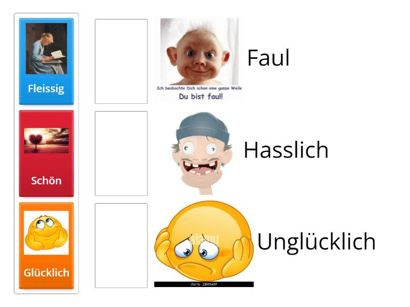 Almanca a1 Adjektiven - Match up