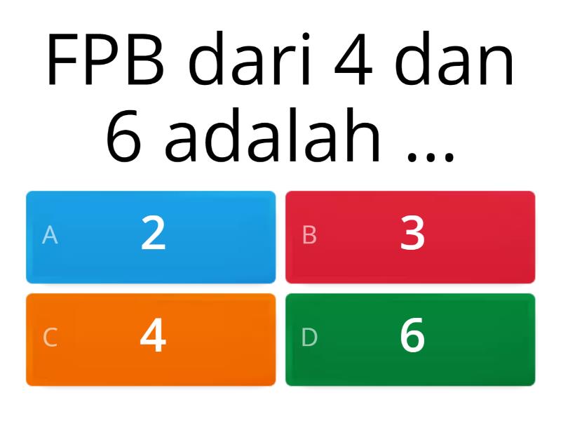 Latihan FPB - Quiz
