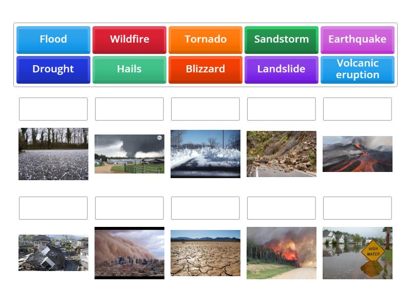 NATURAL DISASTER ASEAN GAME - Match up