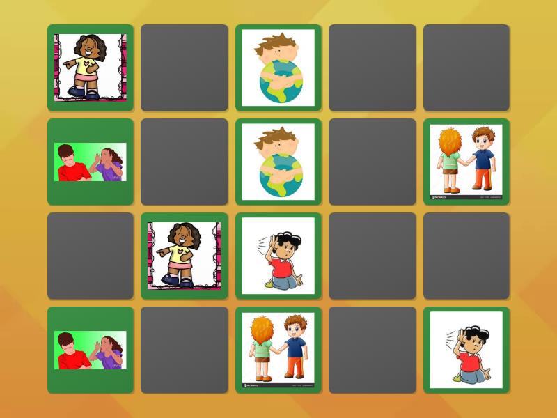 MEMOTEST SOBRE EL RESPETO - Matching pairs