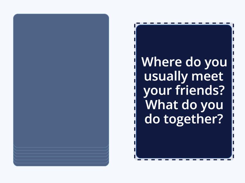 Routines: asking & answering questions - Speaking cards