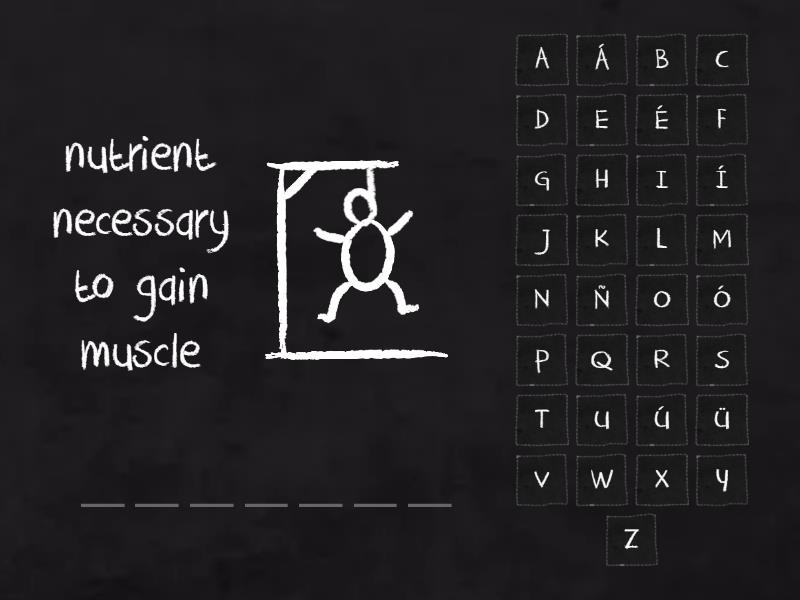 The importance of physical activity - Hangman